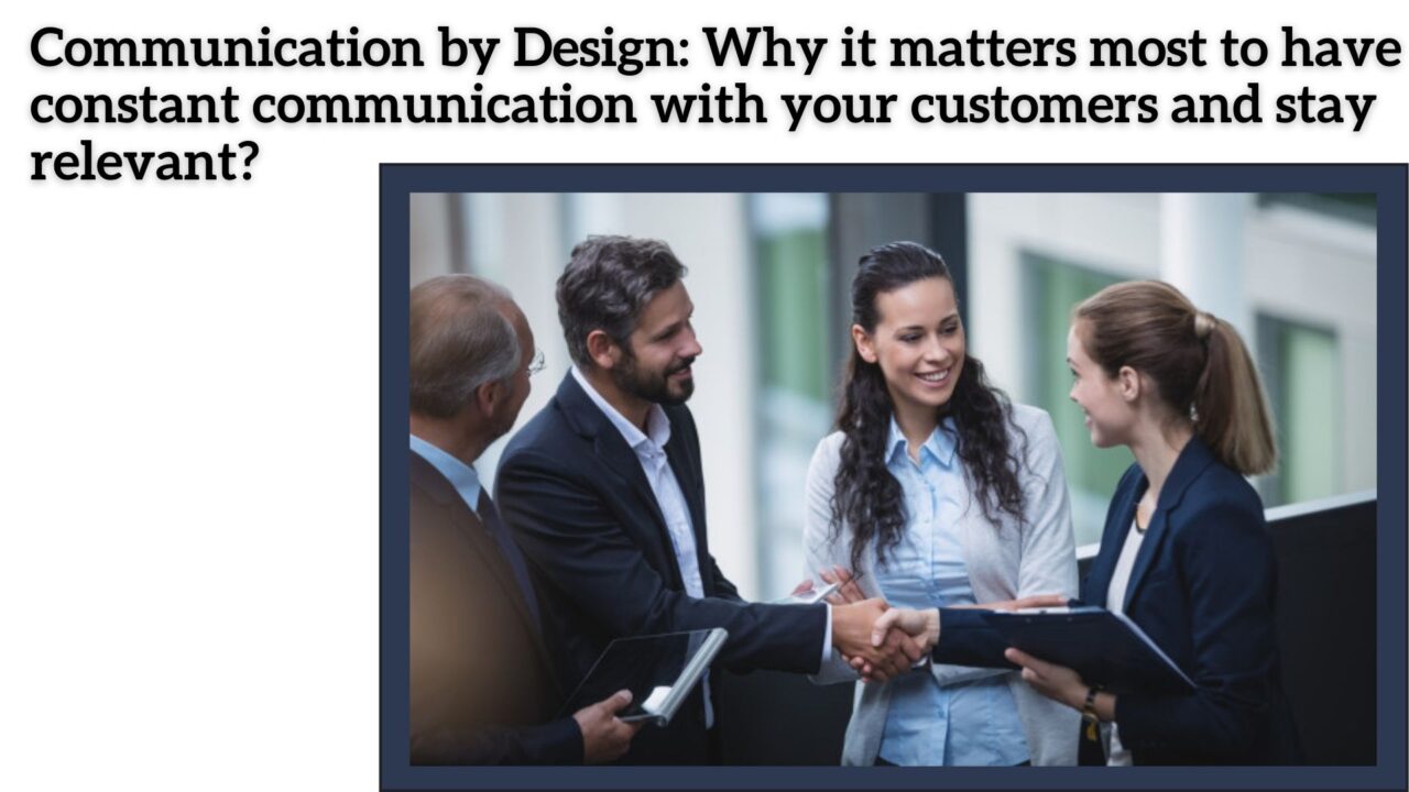 Communication by Design: Why it matters most to have constant ...